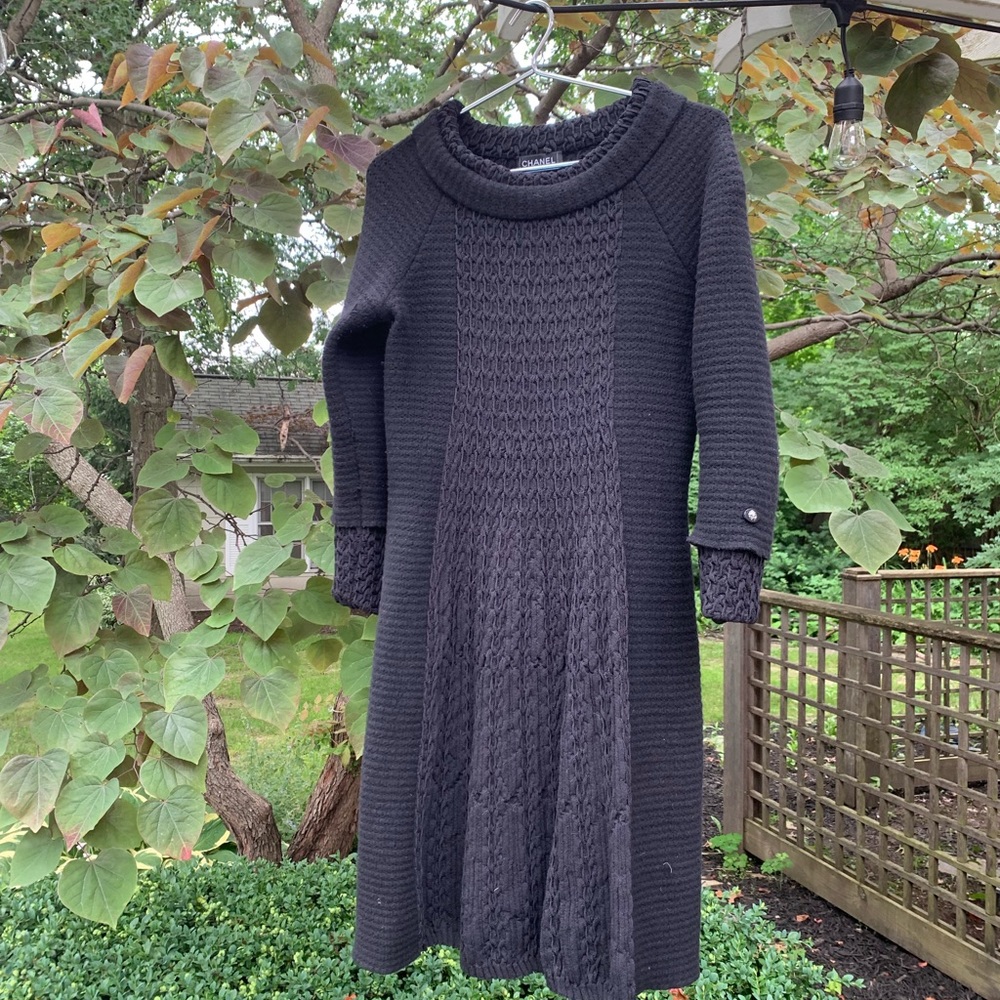 Chanel Belted Wool Dress - Gem